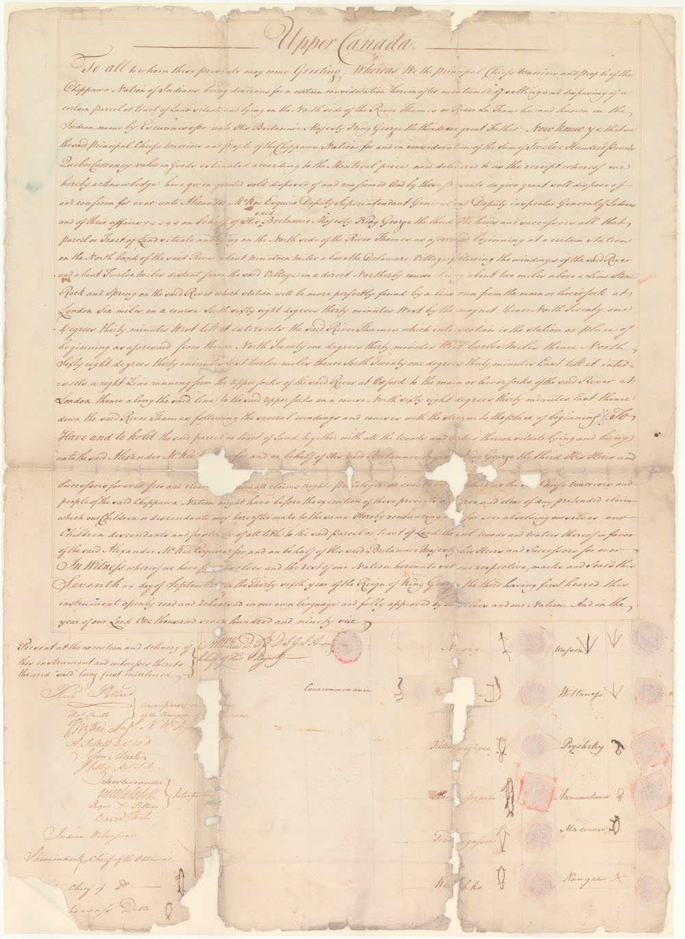 Document 8: London Township Treaty (1796) | Open History Seminar ...